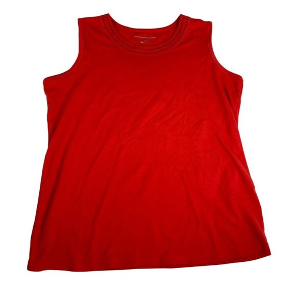 Allison Daley | Tops | Allison Daley Womens Tank Top Red Sleeveless ...